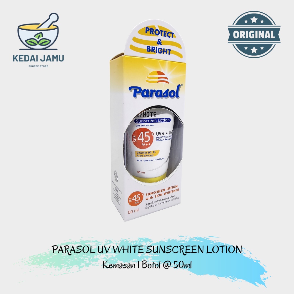 Jual Parasol Sunscreen Lotion SPF 45 Ukuran 50ml | Shopee Indonesia