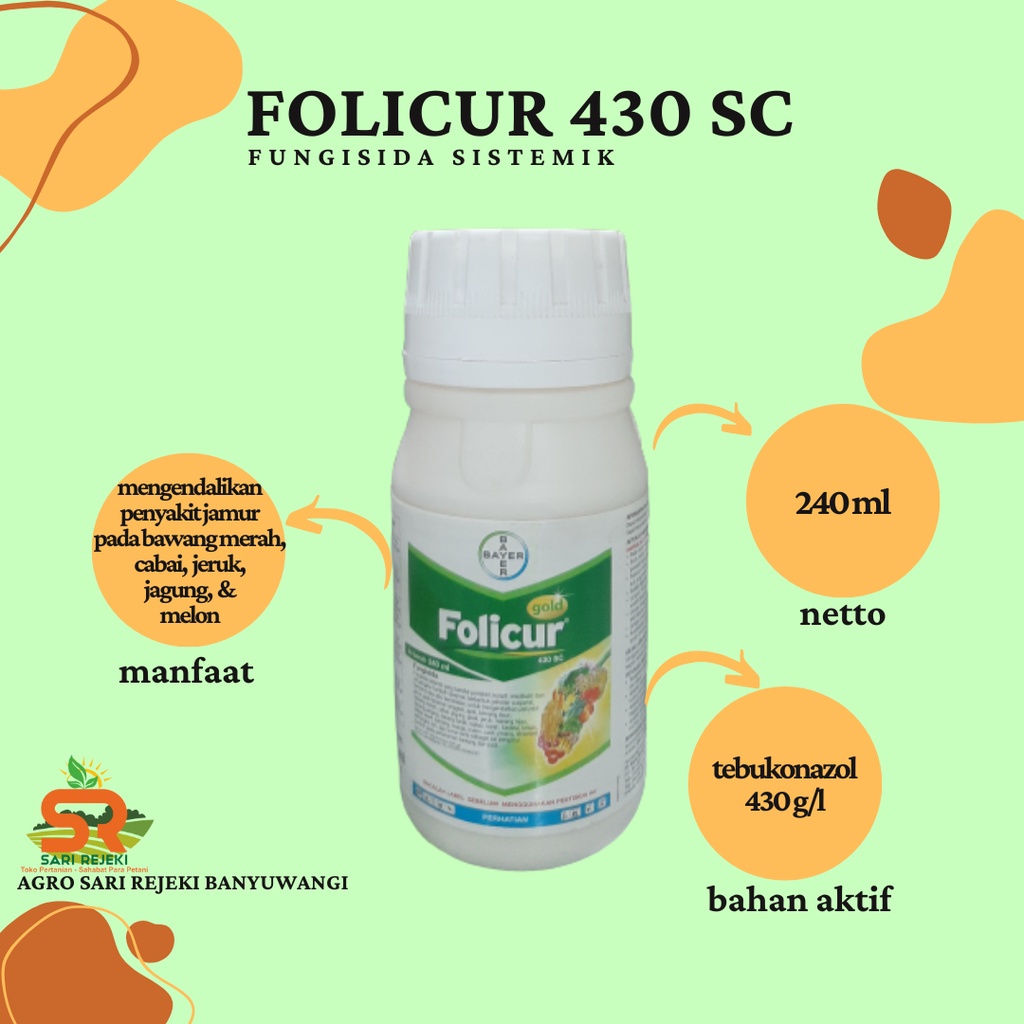 Jual FOLICUR GOLD 430 SC 240ML FUNGISIDA SISTEMIK | Shopee Indonesia