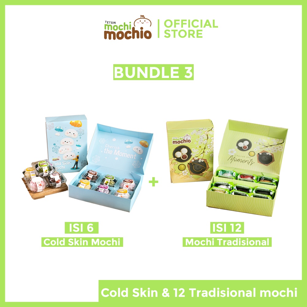 Jual Tetsin Mochi Mochio - Mochi Traditional 12 pcs & Cold Mochi 6 pcs ...