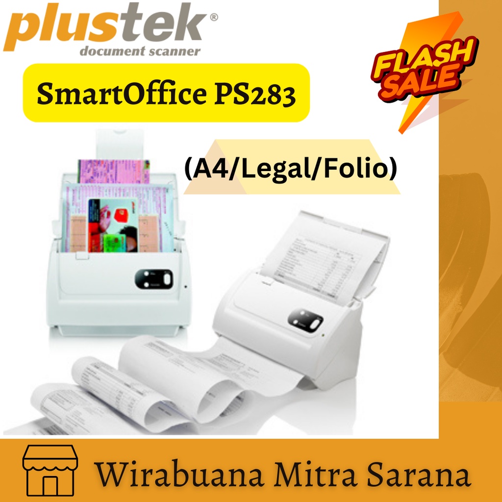 Jual Scanner PLUSTEK SmartOffice PS283 ADF Scanner F4 | Shopee Indonesia