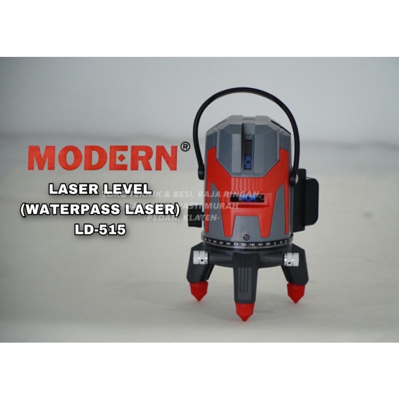 Jual Waterpass Laser Level MODERN 5 titik Waterpas Line Laser LD-515 ...