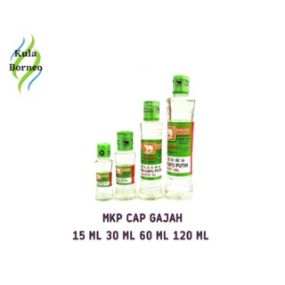 Jual MKP Minyak Kayu Putih Cap Gajah 15 ml 30 ml 60 ml 120 ml | Shopee Indonesia