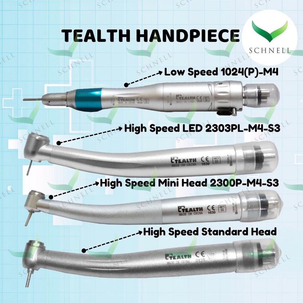Jual Handpiece Mini Head/Tealth Handpiece High Speed LED 4 Hole/Low ...