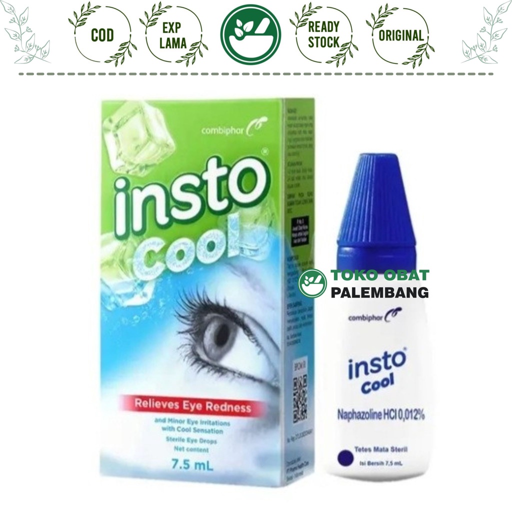 Jual INSTO COOL 7.5ML EYE DROPS TETES MATA MERAH KERING PERIH INSTO ...