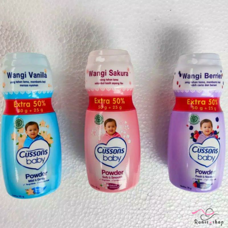 Jual Cussons Baby Powder | Bedak Bayi | Bedak Tabur 50gr + 25gr ...