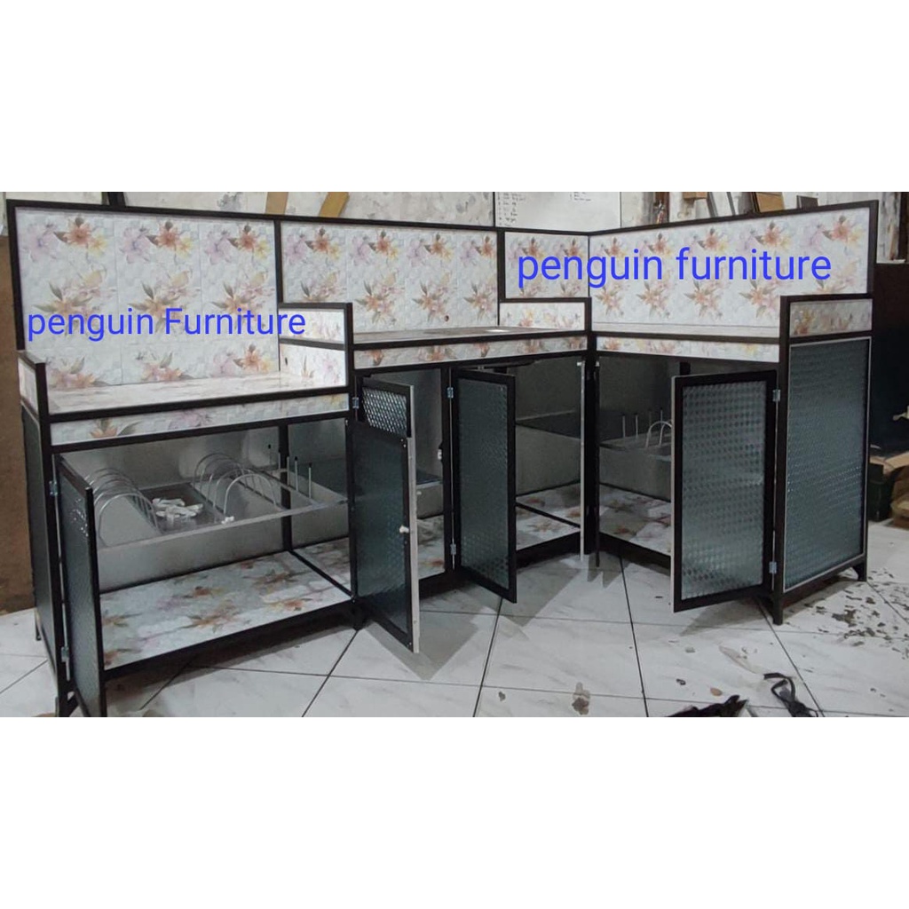 Jual RAK WASTAFEL 7 PINTU CUSTOM L/RAK CUCI PIRING TIANG HOLO/RAK ...