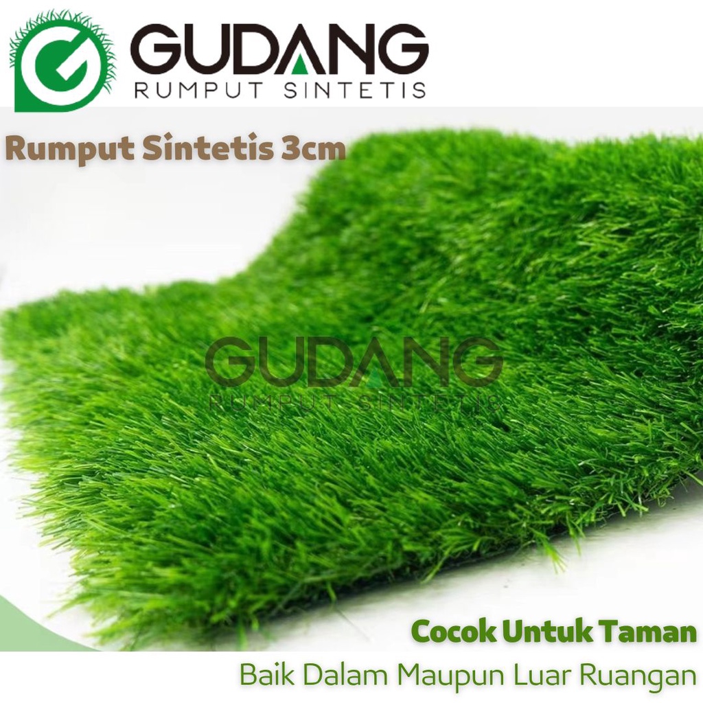 Jual Rumput Sintetis, Rumput palsu, 3 cm 1Meter X 1Meter rumput plastik ...