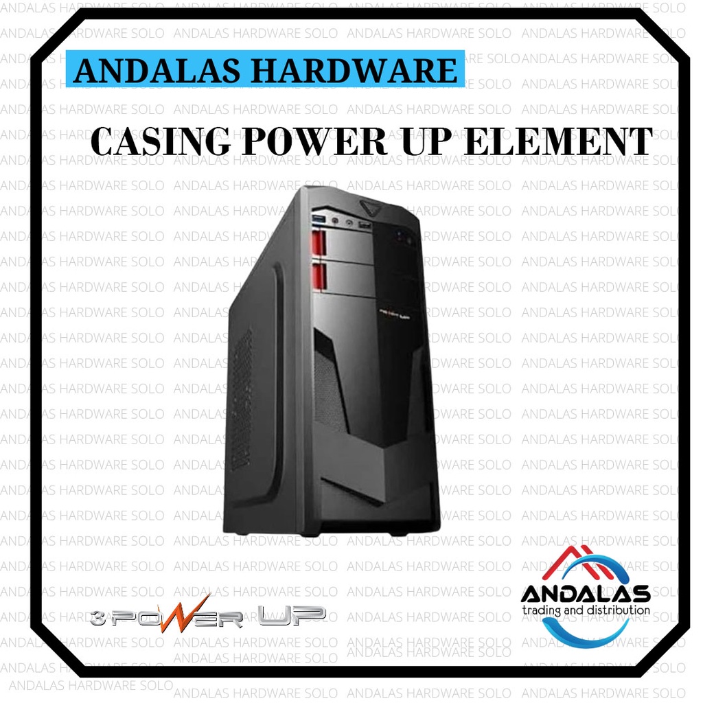Jual CASING PC POWER UP ELEMENT 901 INCLUDE PSU 500w | Shopee Indonesia