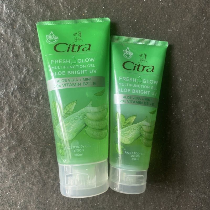 Jual Citra Gel Multifunction Fresh Glow Aloevera / Tomato Bright UV ...
