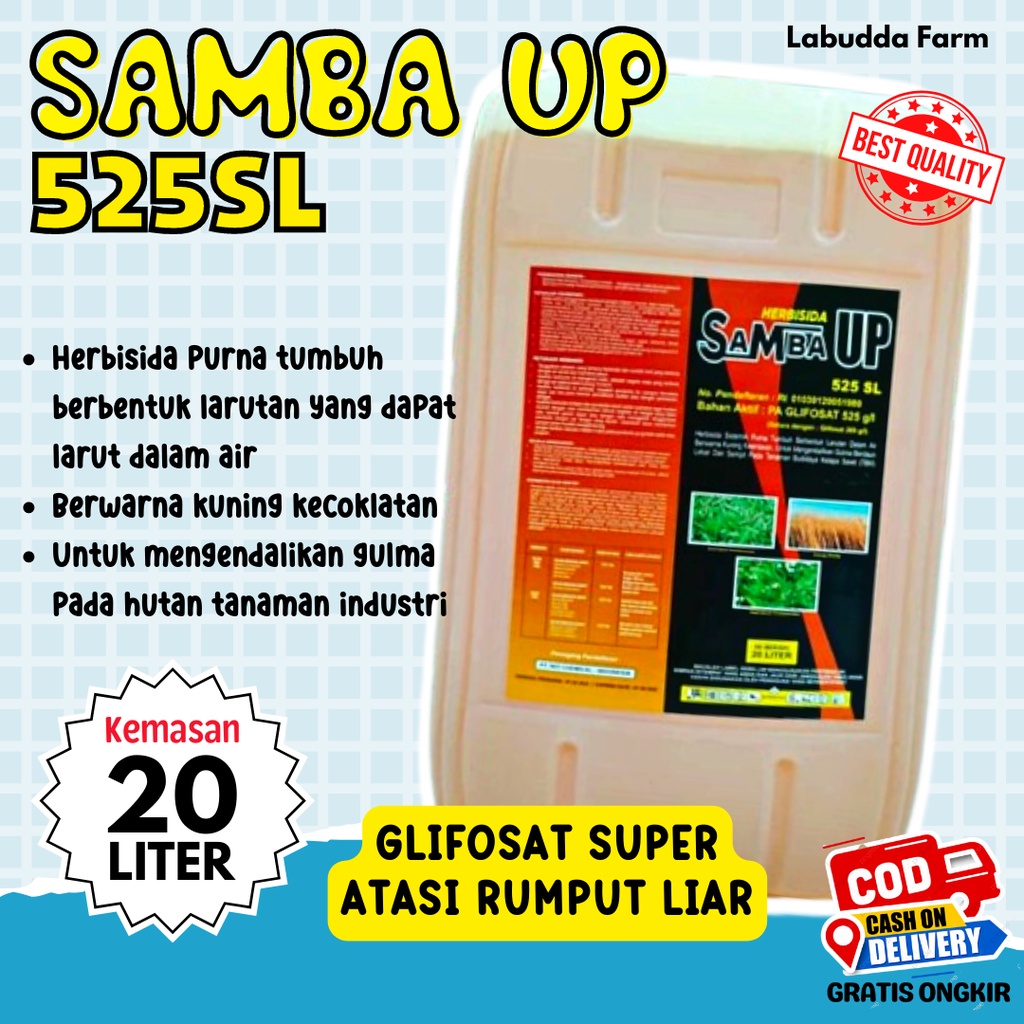 Jual Paket Hemat Samba Up 525SL 20liter - Herbisida Samba Up 20 Liter - Obat Rumput Liar Ampuh ...