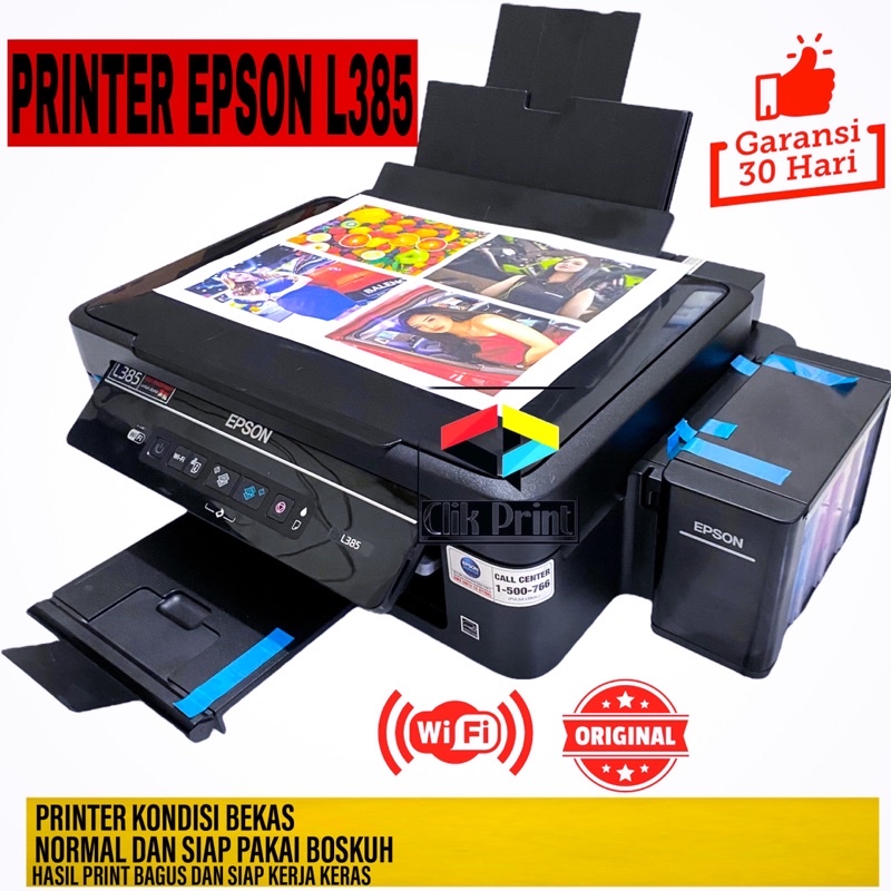Jual PRINTER EPSON L385 PRINT SCAN COPY DAN WIFFI | Shopee Indonesia