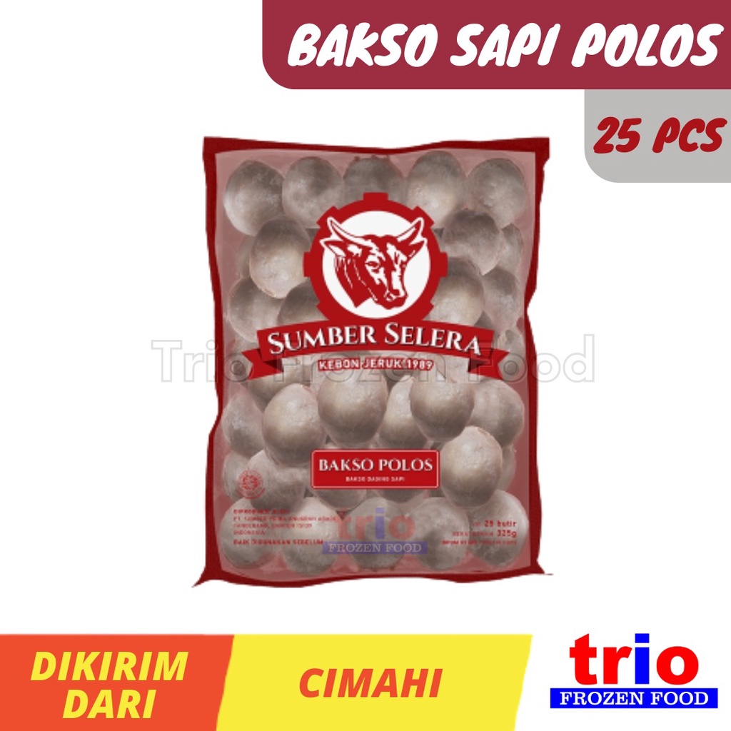 Jual SBR Selera Bakso Sapi Polos 25 pcs - 325gr | Shopee Indonesia