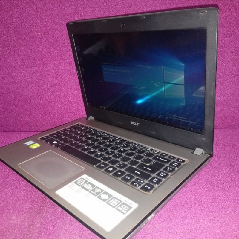Jual Laptop Acer Aspire E14 Intel Core i5 Nvidia GeForce 2Gb RAM 4Gb ...
