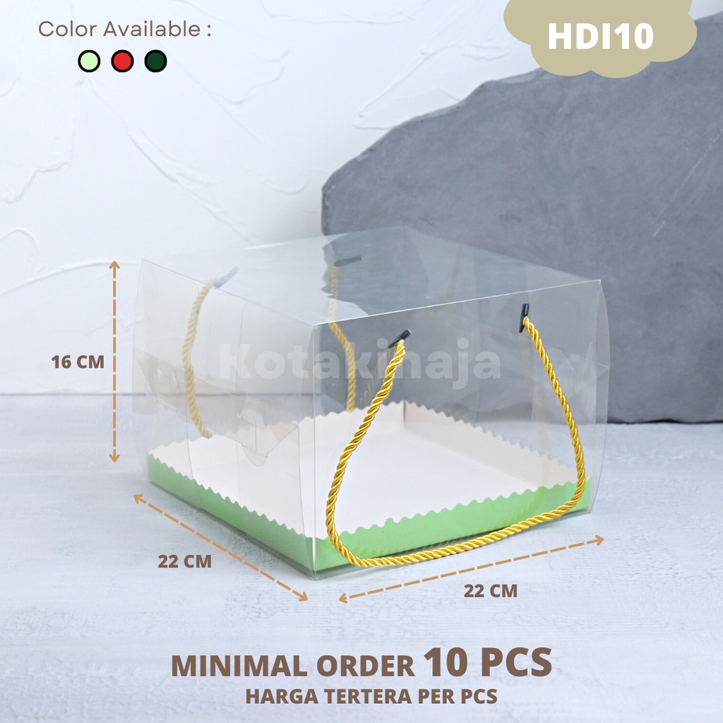 Jual Box Mika Transparan / Box Cake Mika / Box Nasi Mika / Box ...