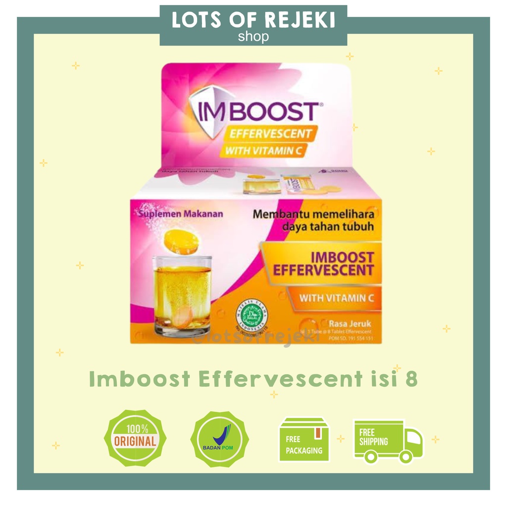 Jual Imboost Effervescent With Vitamin C - 1 Tube isi 8 Tablet | Shopee Indonesia