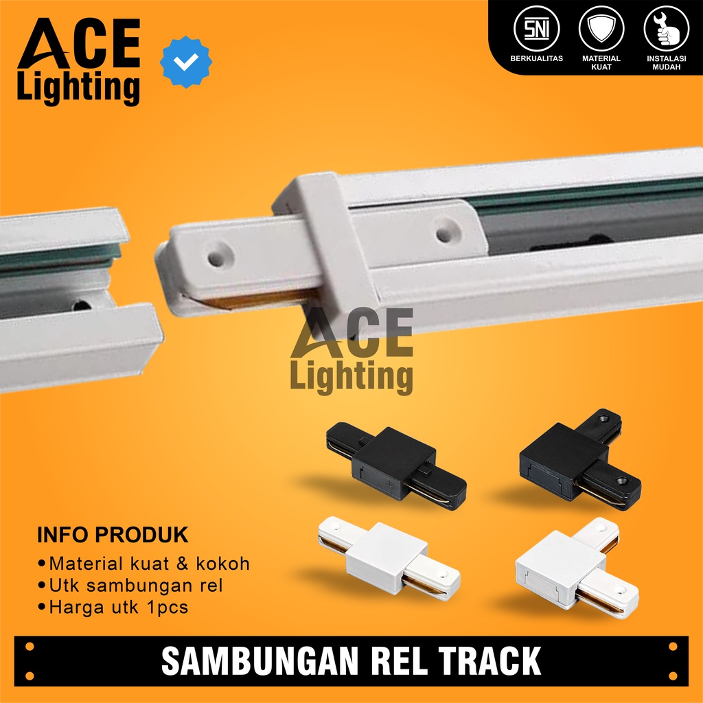 Jual Sambungan lampu rel penyambung rell track spotlight trek light ...