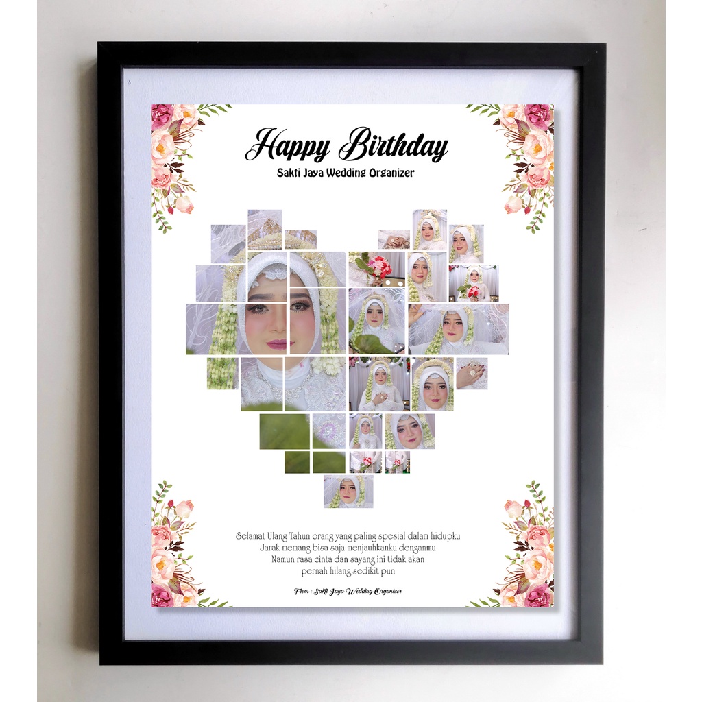 Jual souvenir ultah / kado ulang tahun / cetak foto pigura / Kado ...