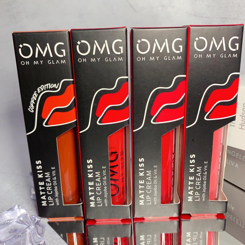 Jual New!! OMG OH MY GLAM Matte Kiss Lip Cream 12 Scarlett 3.5 g - Lip ...