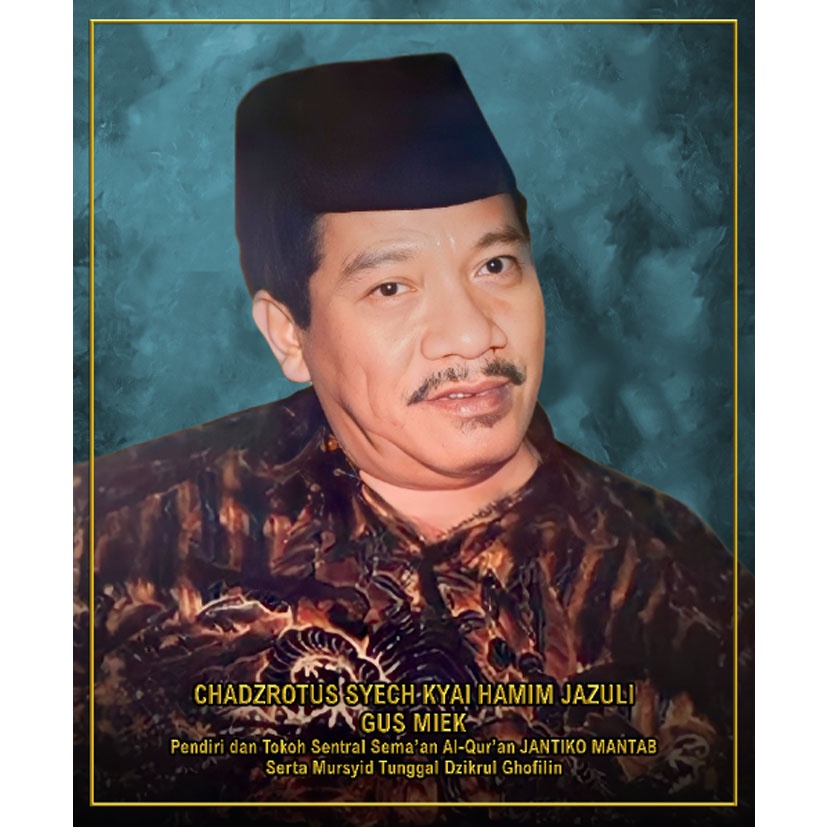 Jual poster ukuran 50X60 cm GUS MIEK PLOSO KEDIRI KYAI HAMIM DZAJULI ...