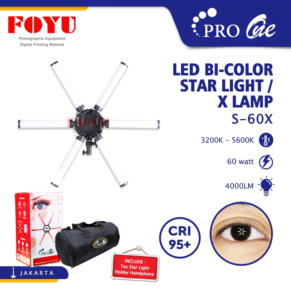 Jual Starlight Professional LED Bi-Color Star Light X Lamp Pro One S ...