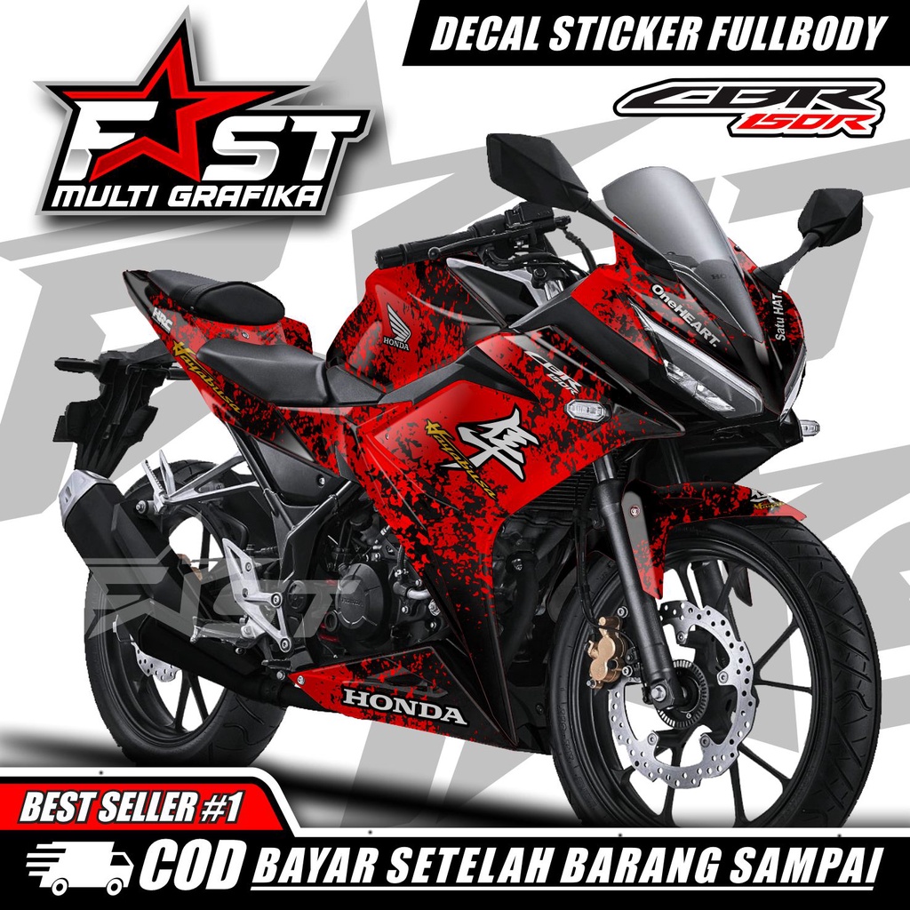 Jual Decal CBR 150R Facelift Full Body Stiker Decal Motor CBR 150R ...