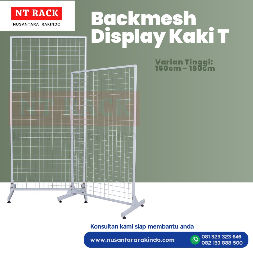 Jual Rak Mundo Standing Ram Backmesh Display Kaki | Shopee Indonesia