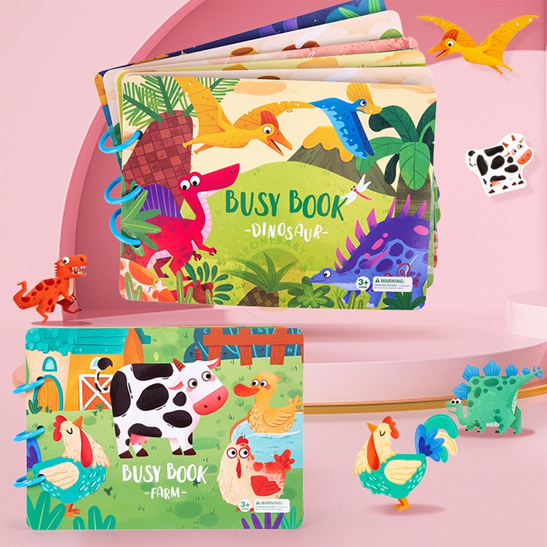 Jual Mainan Buku Edukasi Anak Busy BookDIY Toys Kids Edutoys Montessori ...