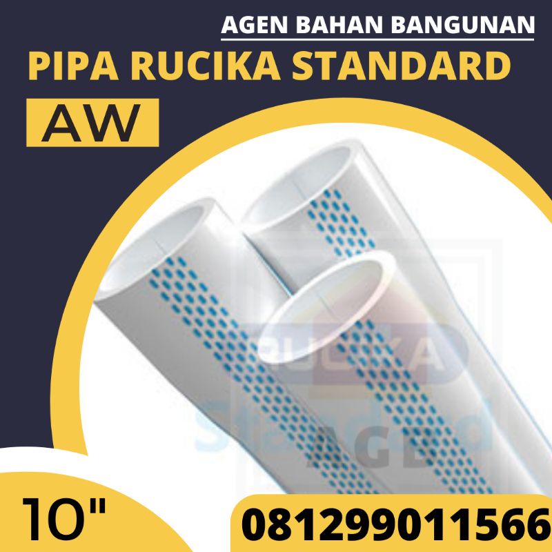 Jual Pipa PVC 10" Inch Rucika Standard / Pipa Rucika Wavin / Pipa Wavin AW (Harga Grosir) 4 ...