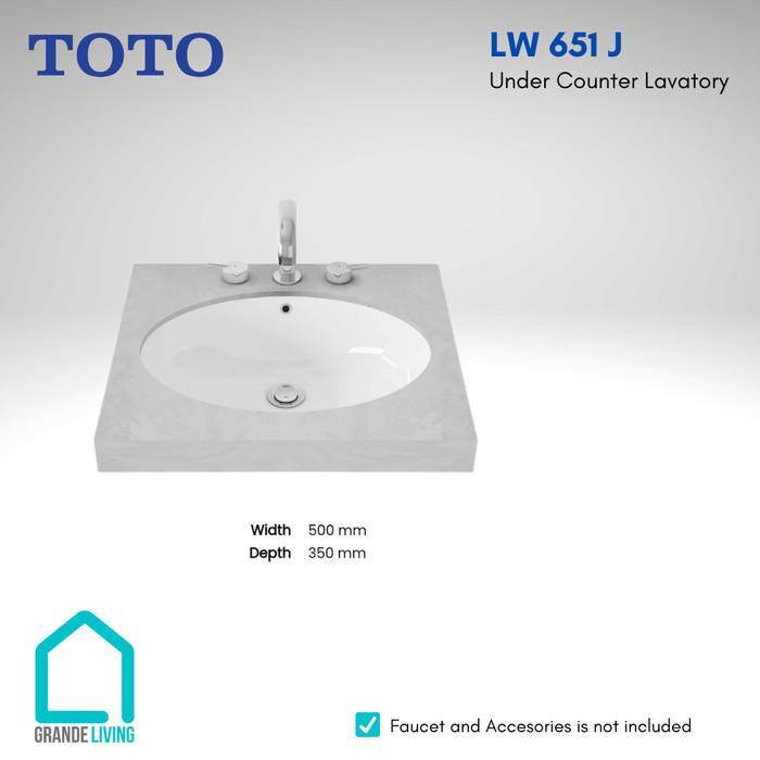 Jual TOTO Wastafel Undercounter Lavatory LW651J | Shopee Indonesia