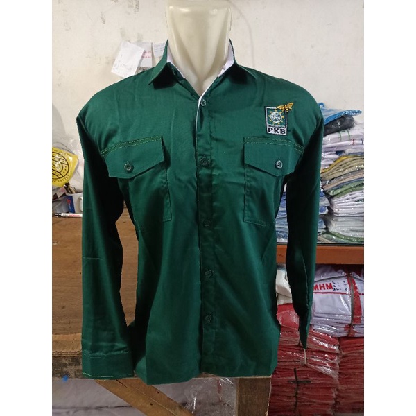 Jual KEMEJA PKB/LENGAN PANJANG/WARNA HIJAU | Shopee Indonesia