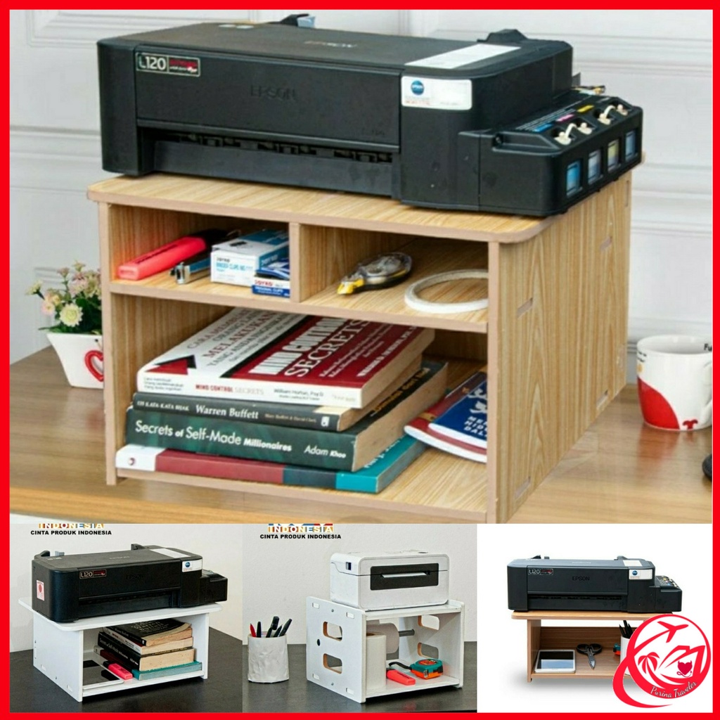 Jual Rak Susun Serbaguna Meja Printer Rak Penyimpanan Buku Alat Tulis ...