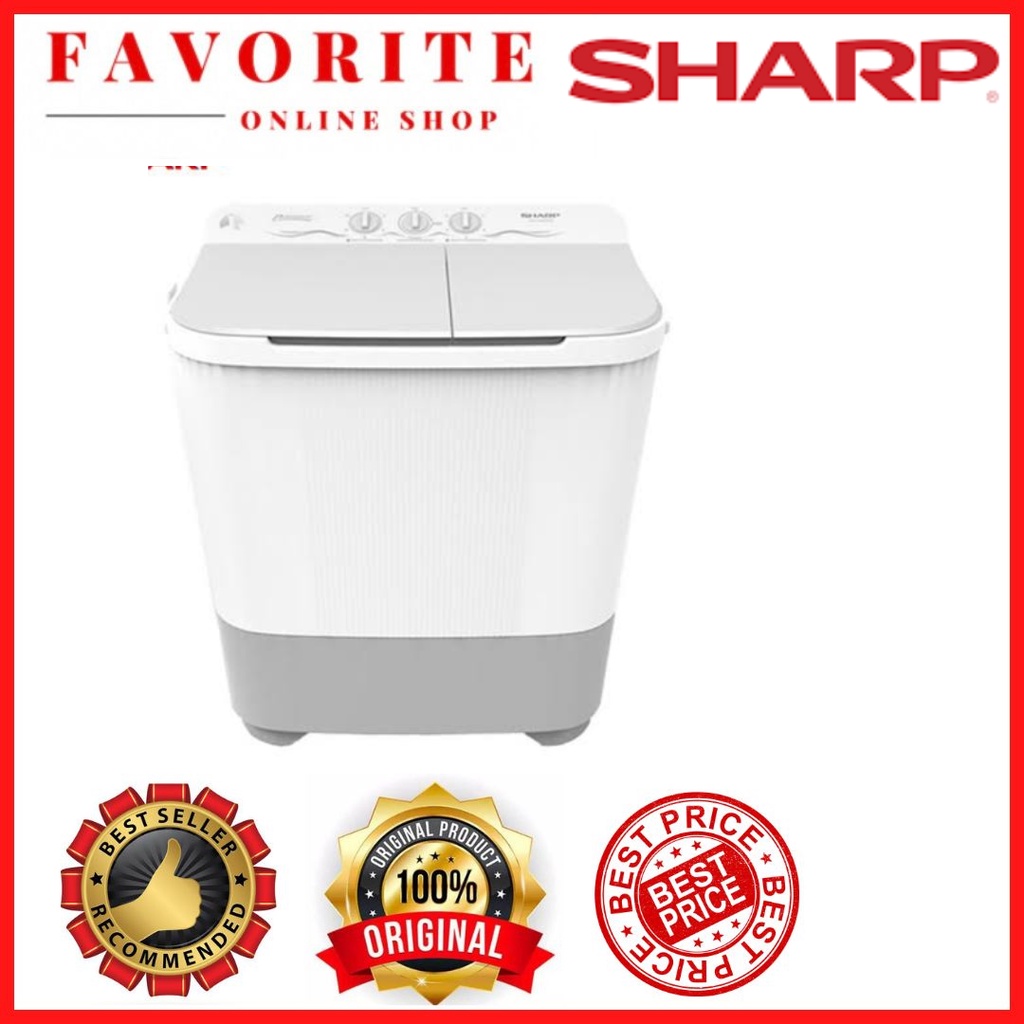 Jual MESIN CUCI SHARP 2 TABUNG 90MW MESIN CUCI 2 TABUNG GARANSI RESMI ...