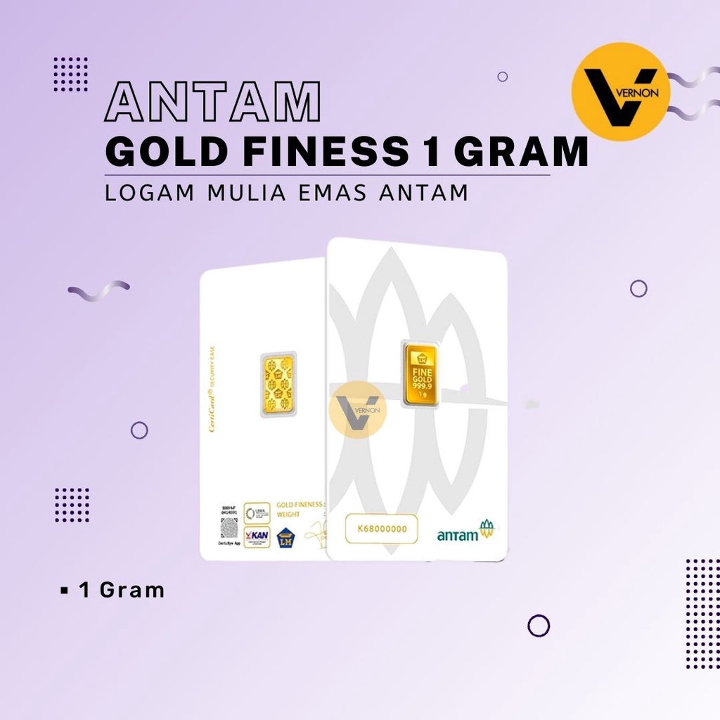 Jual Logam Mulia (LM) Emas Antam 1 Gram Emas Bersertifikat Antam Gold ...