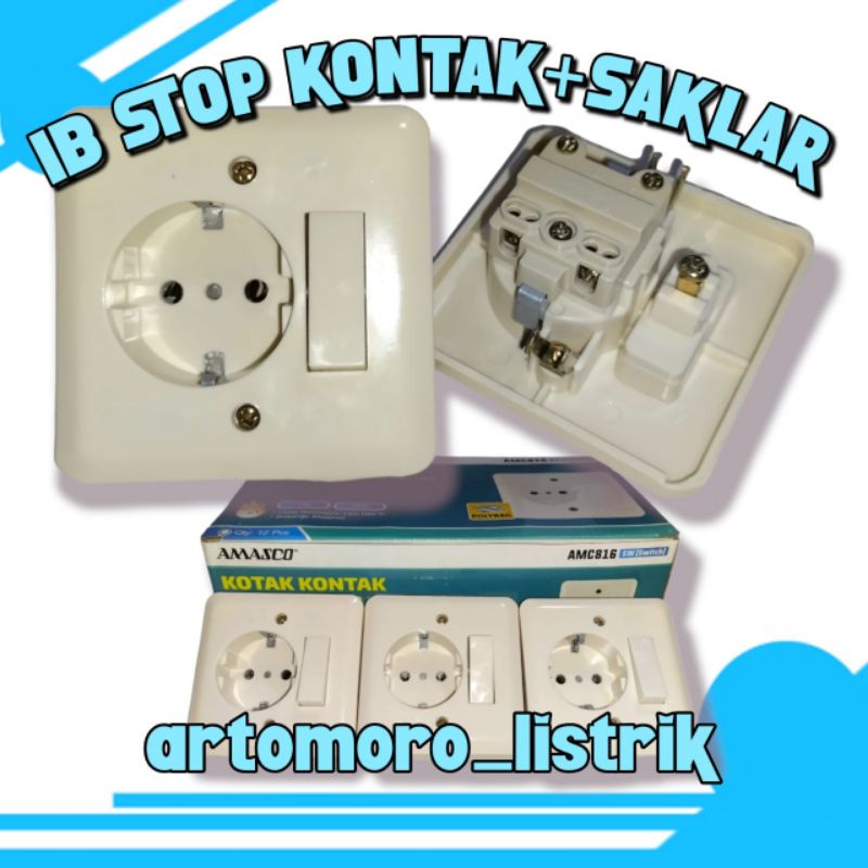 Jual IB Saklar+Stop kontak /IB saklar/IB stop Kontak / IB saklar+Stop ...