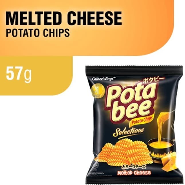 Jual POTABEE POTATO CHIPS MELTED CHEESE 57G | Shopee Indonesia