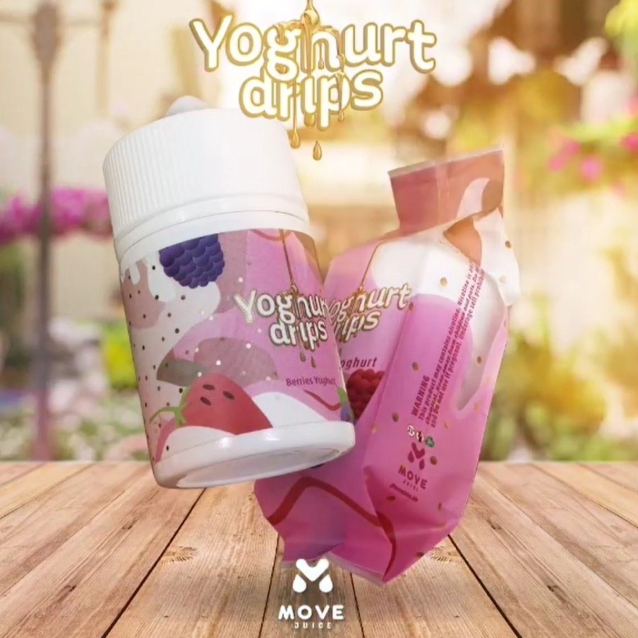 Jual Liquid Yoghurt Drips V1 Berries Yoghurt 60ML by Move Juice CUKAI ...