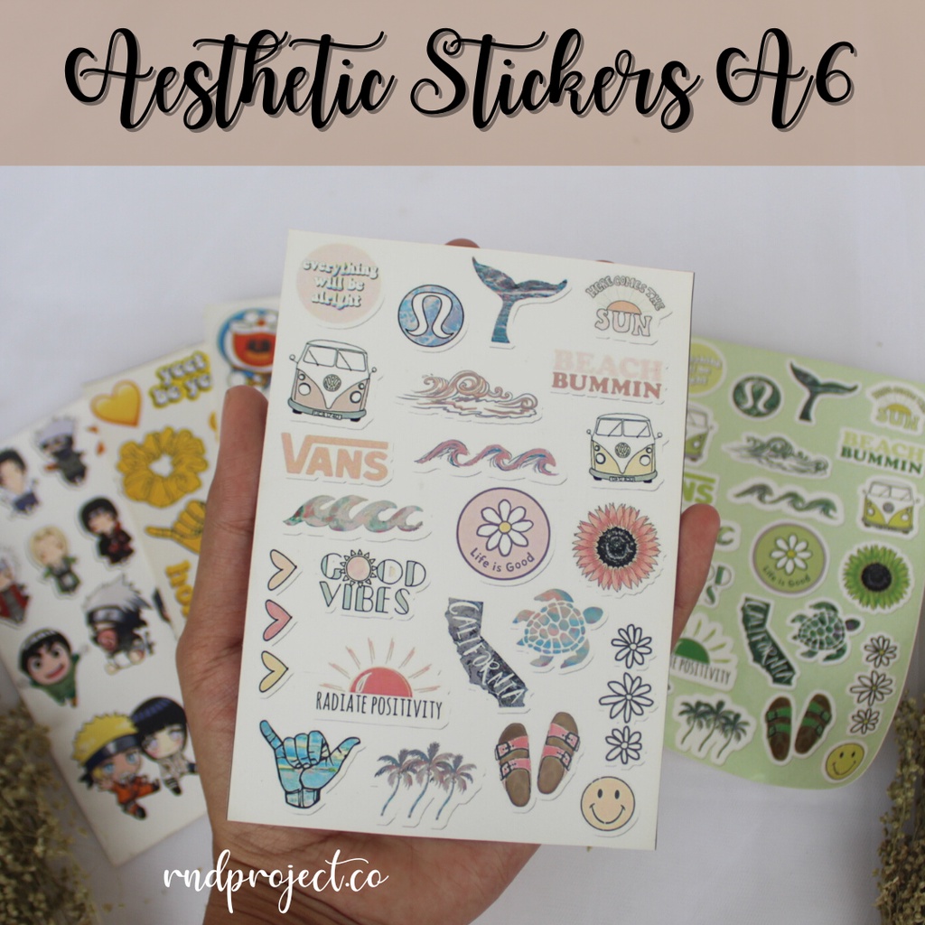 Jual Sticker Aesthetic Stiker Aesthetic Jurnal Scrapbook Tumblr Notebook Stiker HP Aesthetic ...