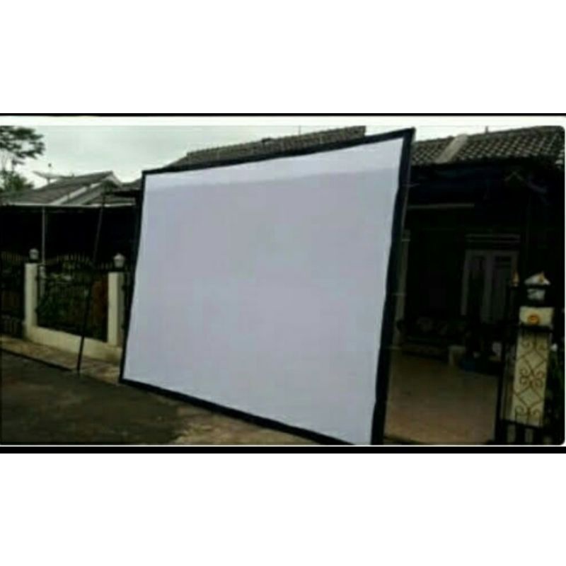 Jual layar proyektor 3x3 meter tanpa sambungan | Shopee Indonesia