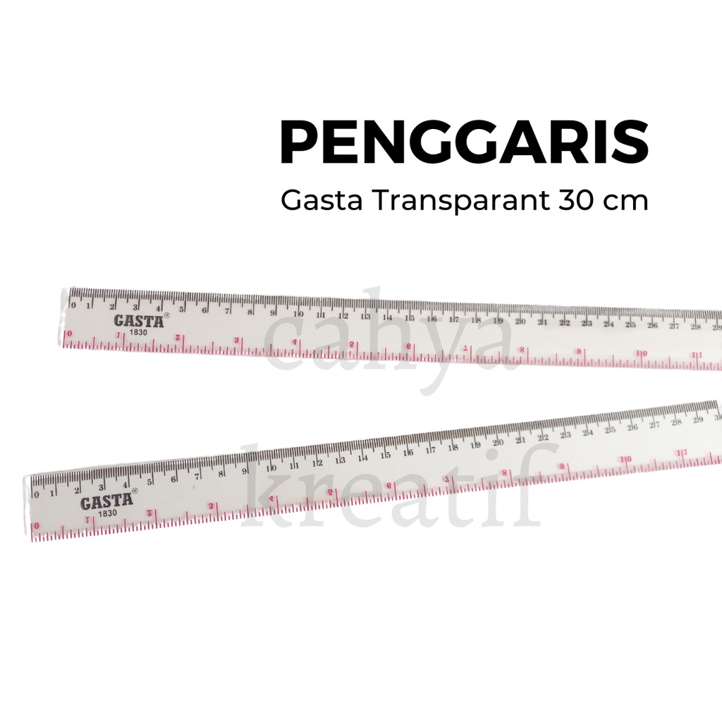 Jual Penggaris Plastik 30cm / Penggaris panjang / Penggaris Plastik ...