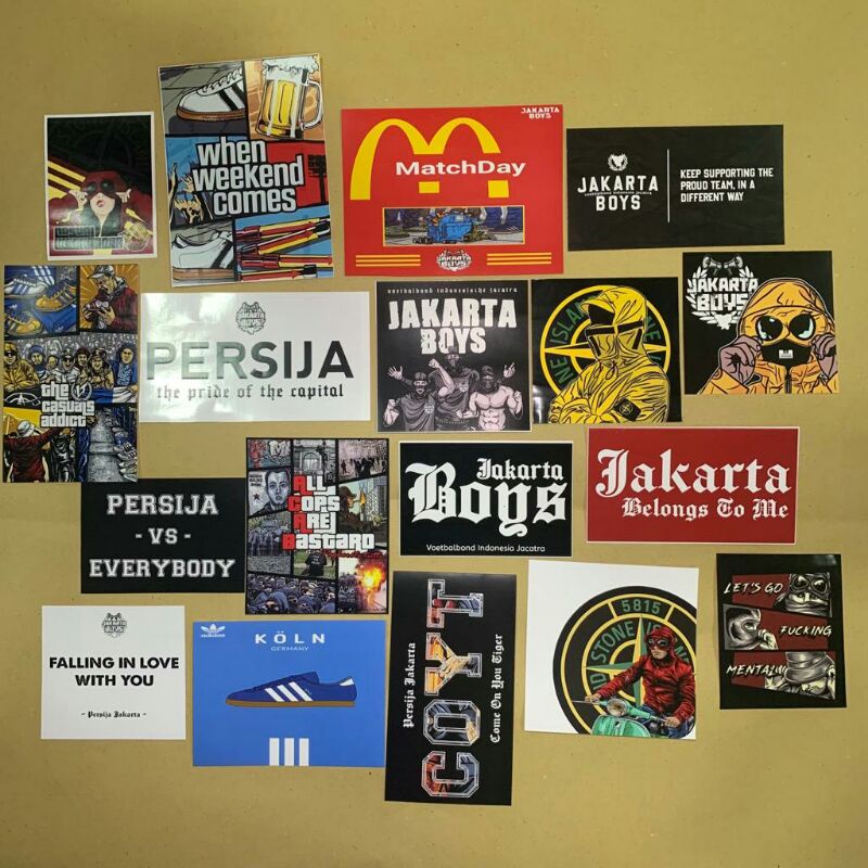 Jual STIKER STICKER CASUALS ULTRAS JAKARTA BOYS CURVA | Shopee Indonesia