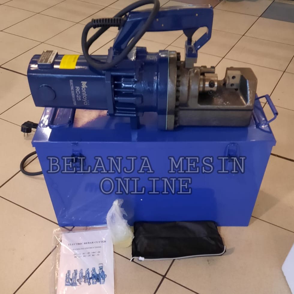 Jual Bar Cutter Bar Catting Eletric Mesin Potong Besi 25mm Montoya RC25 ...