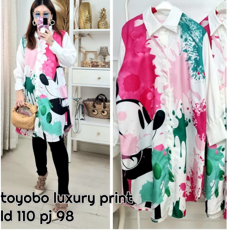 Jual Tunik print Mickey Toyobo by meijiwang | Shopee Indonesia
