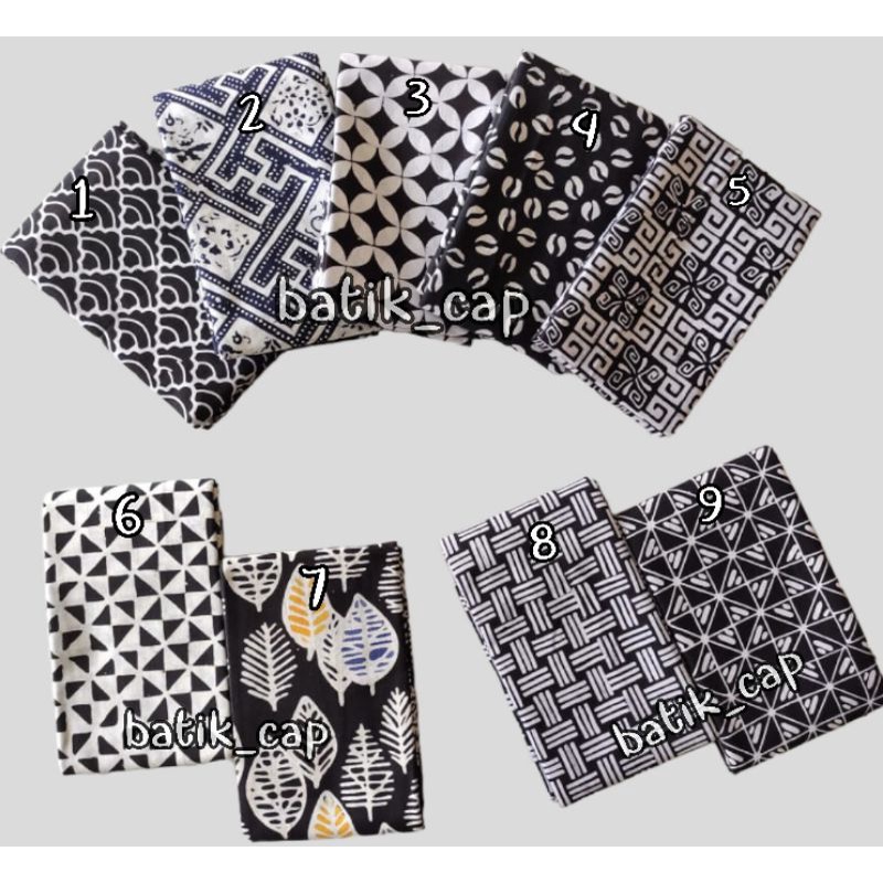 Jual Kain Batik Cap Hitam Putih Batik Cap Hitam Putih Kain Batik ...