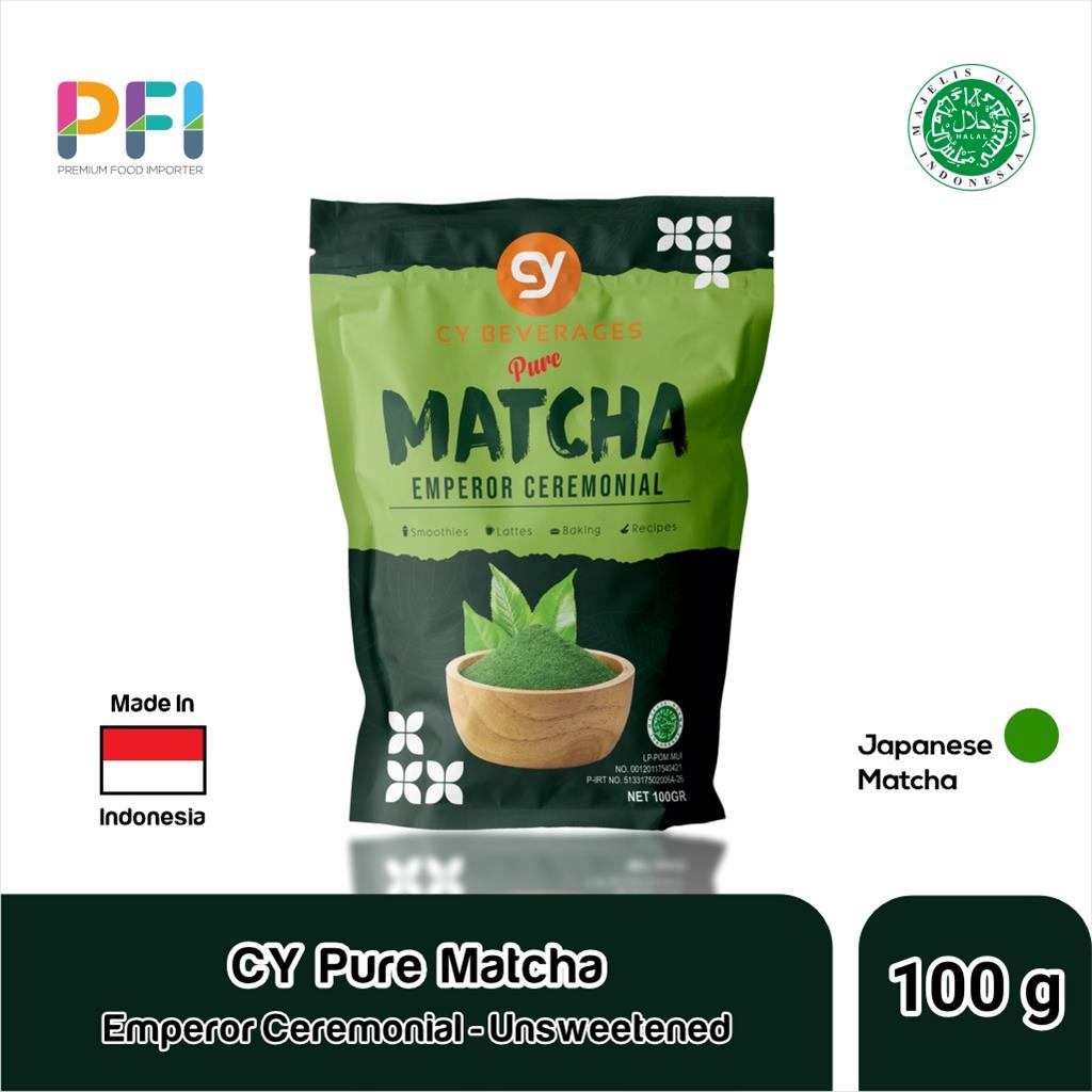 Jual CY-BEVERAGES PURE MATCHA EMPEROR CEREMONIAL POWDER 100 gr | Shopee ...