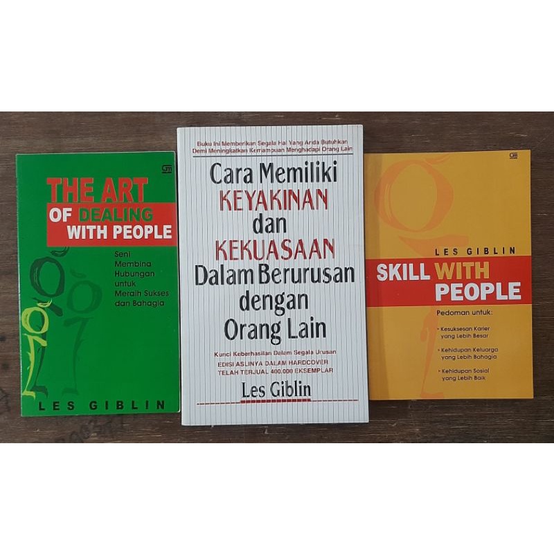 Jual 3 paket motivasi les giblin skill with people the art of dealing ...
