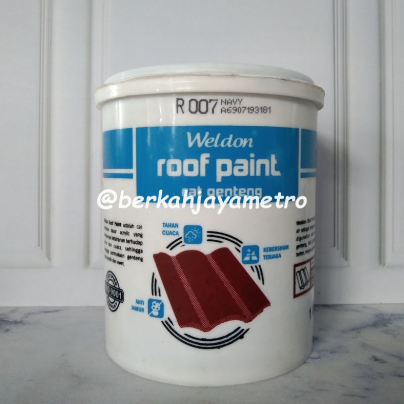 Jual CAT GENTENG WELDON ROOF PAINT 1KG | Shopee Indonesia