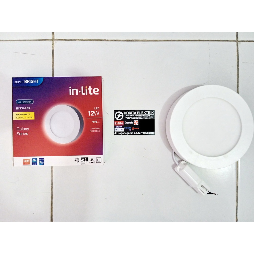 Jual in-Lite Lampu 12 Watt Panel Outbow INSS 628R 12w inlite | Shopee ...
