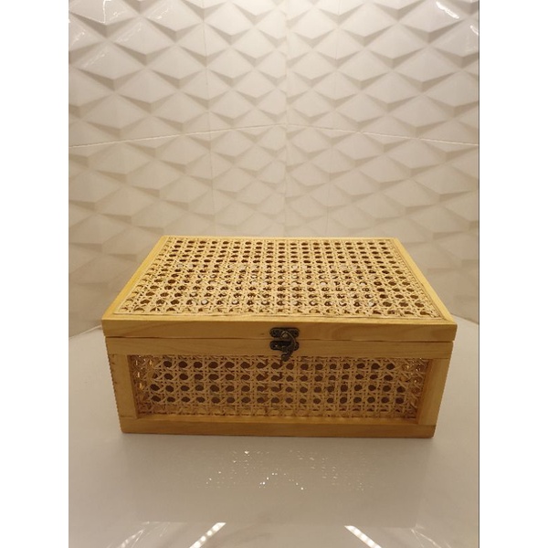 Jual Box rotan / kotak hampers open webbing | Shopee Indonesia