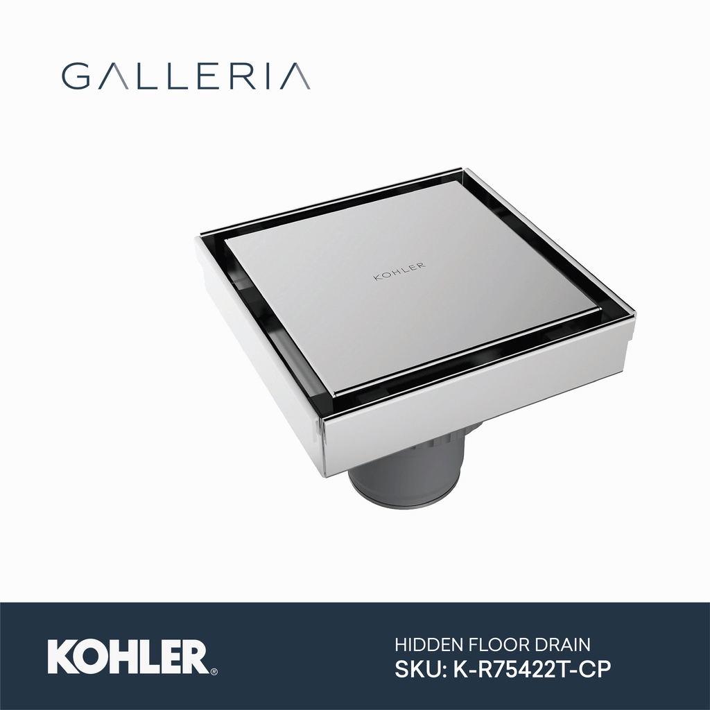 Jual Kohler Hidden Floor Drain K-R75422T-CP / Kohler Saringan Kamar ...