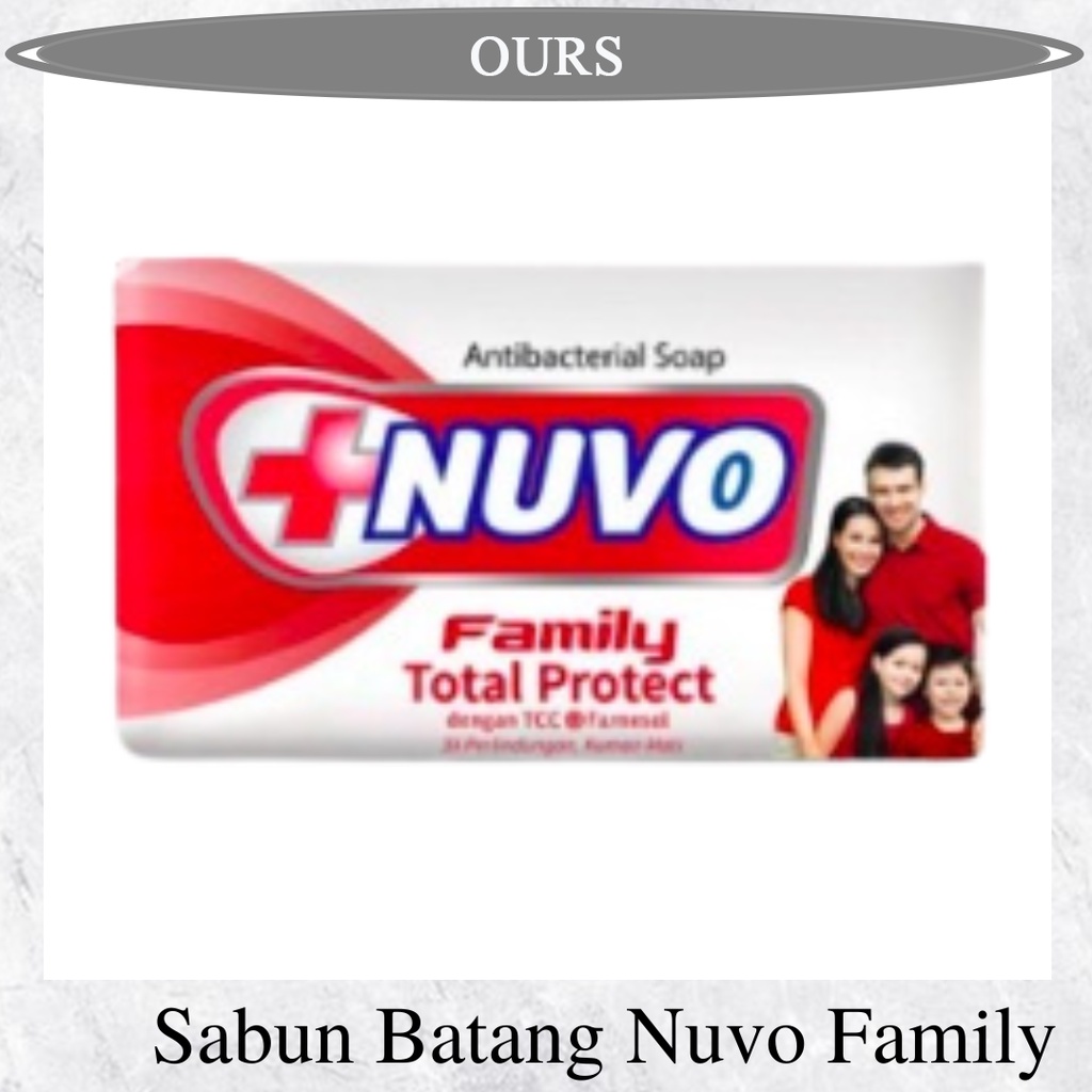 Jual NUVO FAMILY SABUN BATANG BAR SOAP ANTI BAKTERI OURSHOPNOW | Shopee Indonesia